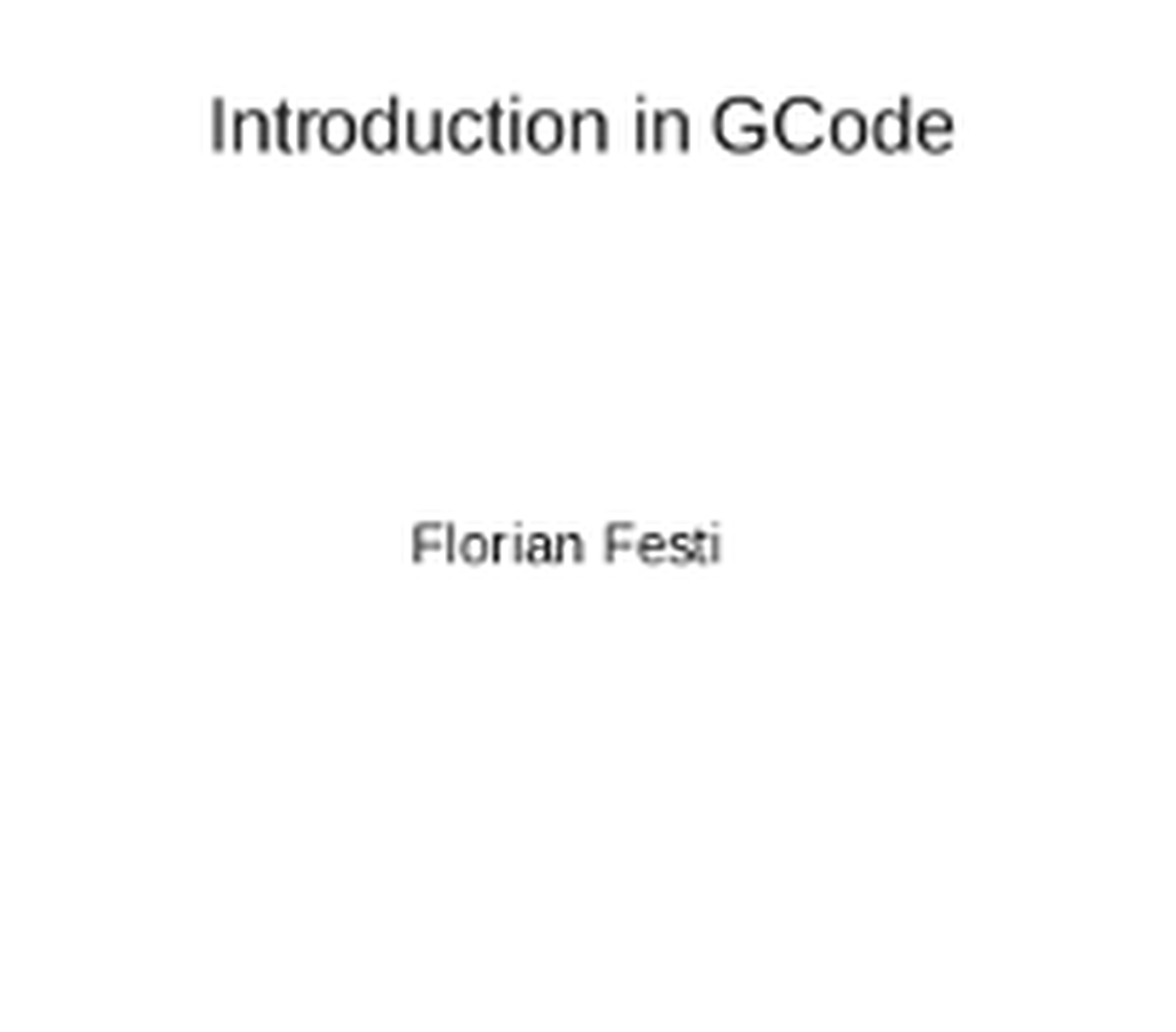 Einführung in GCode und LinuxCNC | Mainframe